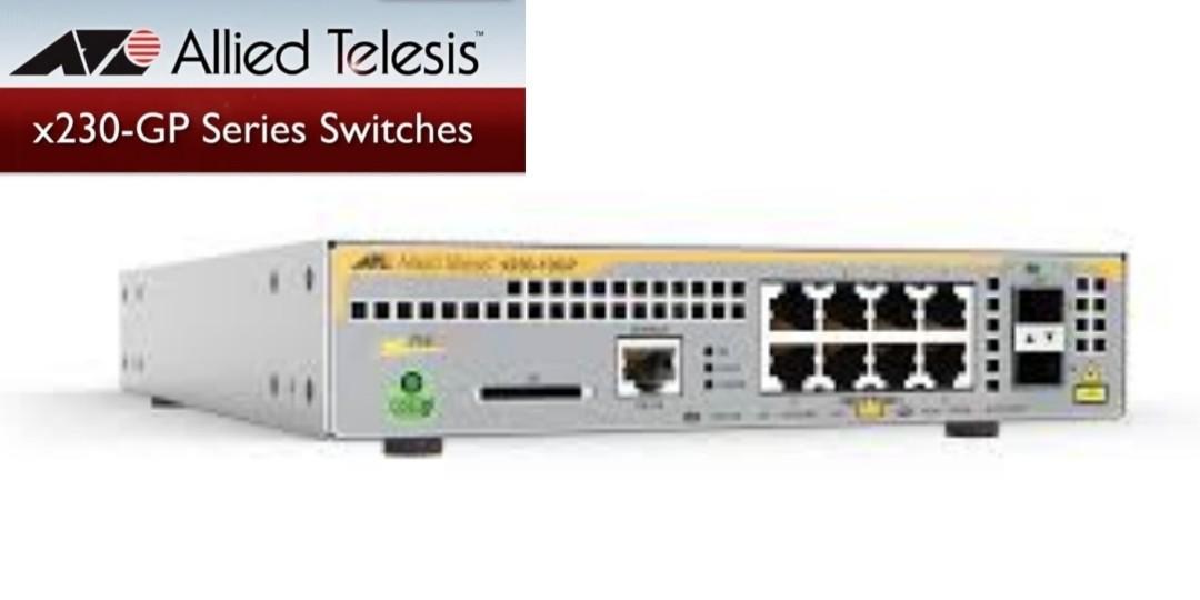 X230 Series L3 Enterprise Gigabit Edge Switch by Allied Telesis (8 Ports + 2 SFP Ports ...