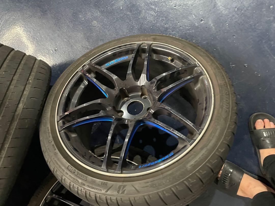 18 Inch Wedssport Rim & Bridge stone tyre 255/35/18, Car Accessories ...
