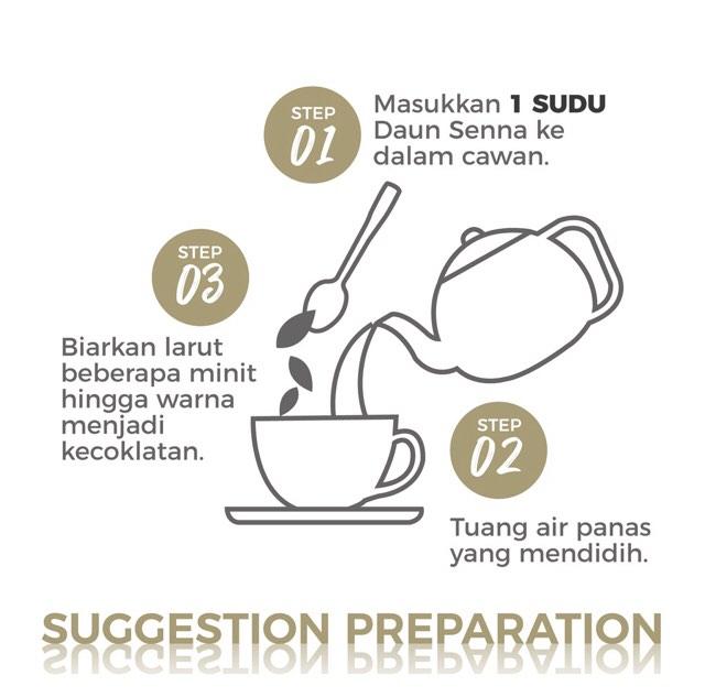 [1kg] 100% Asli Daun Teh Senna Original Sanna Tea 1kg, Health ...