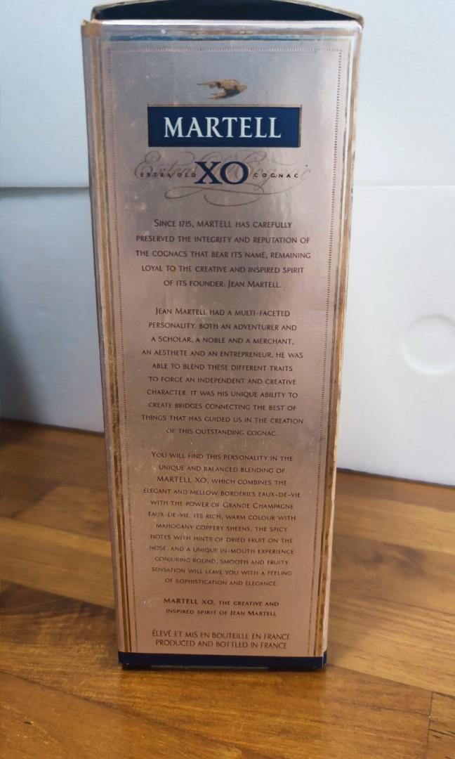 ~20 years 1 liter Martell XO Extra Old Cognac, Food & Drinks, Beverages on Carousell