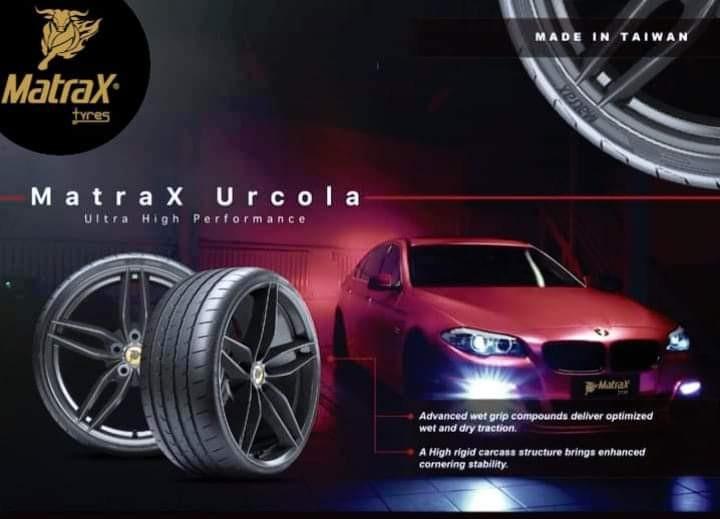 MatraX Urcola Tyres (Made in Taiwan) 225/45/17, Car Accessories, Tyres & Rims on Carousell