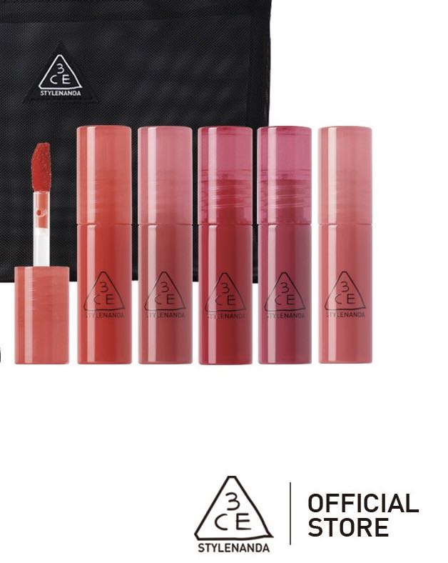 3CE Syrup layering lip tint minis (set: 5pcs), Beauty & Personal Care ...