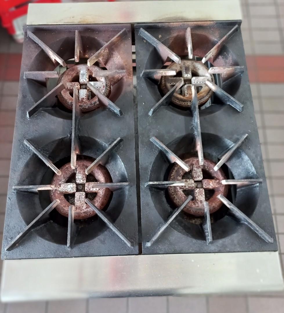 4 Rings Commercial Gas Stove with Stand, TV & Home Appliances, Kitchen ...