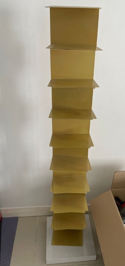 9-Tier Shelving Unit Golden Colour / Unit Rak 9 Tingkat Warna Keemasan ...
