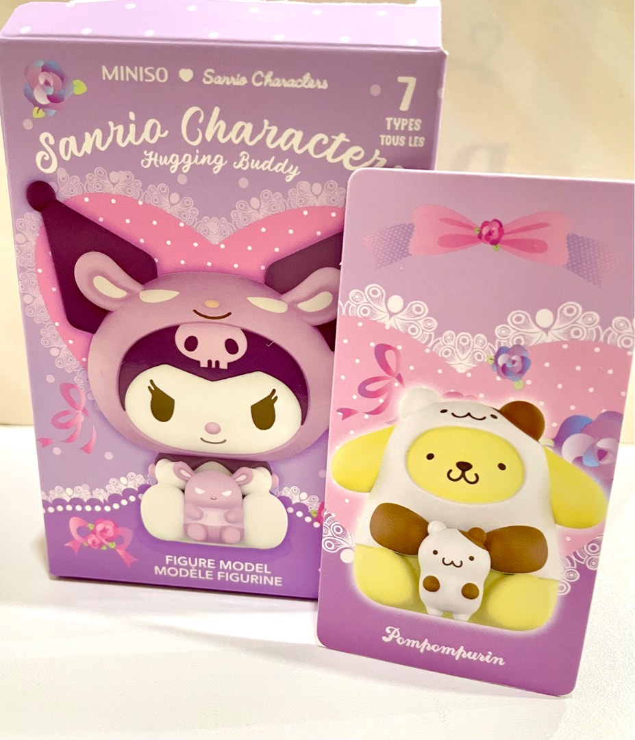布甸狗 Sanrio Characters Hugging Buddy Sanrio 盲盒 pompompurin 布丁狗 miniso ...