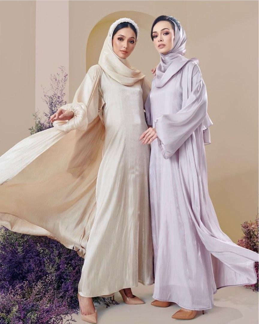 Abaya Lubna Elsa Jubah, Women's Fashion, Muslimah Fashion, Kaftans ...