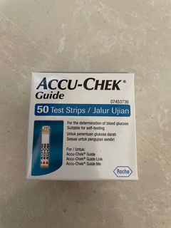 Accu-Chek Guide 50 Test Strips (Exp: Sep 2023), Health & Nutrition ...