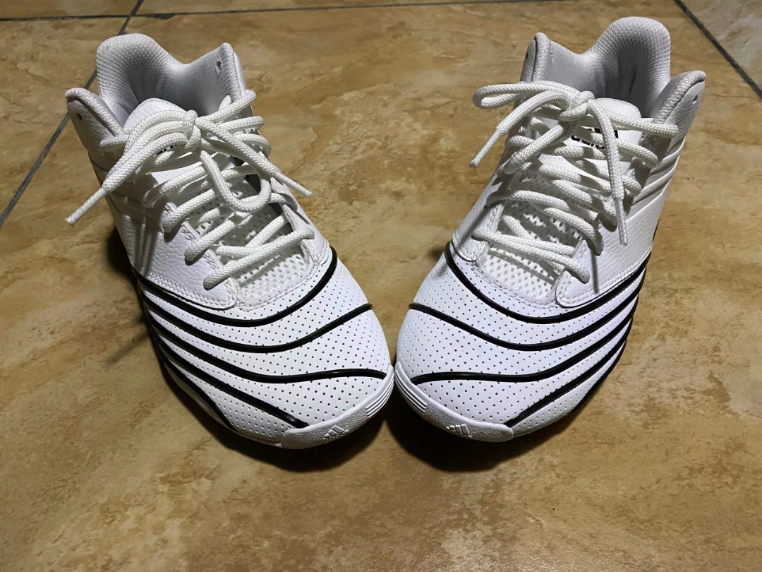 Adidas Return of the Mac Actual basketball shoes black and white ...