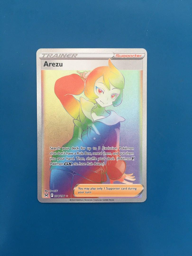 Arezu 204/196 Full Art Rainbow Lost Origin Trainer Pokemon TCG Card ...
