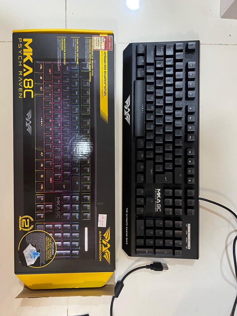 Armaggeddon gaming keyboard MKA8C, Computers & Tech, Parts ...