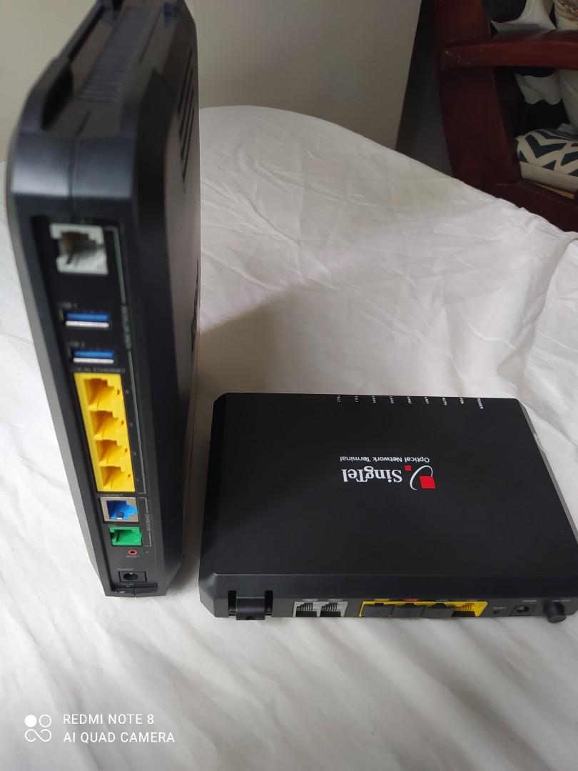 Aztech Router and Singtel modem, TV & Home Appliances, Other Home ...