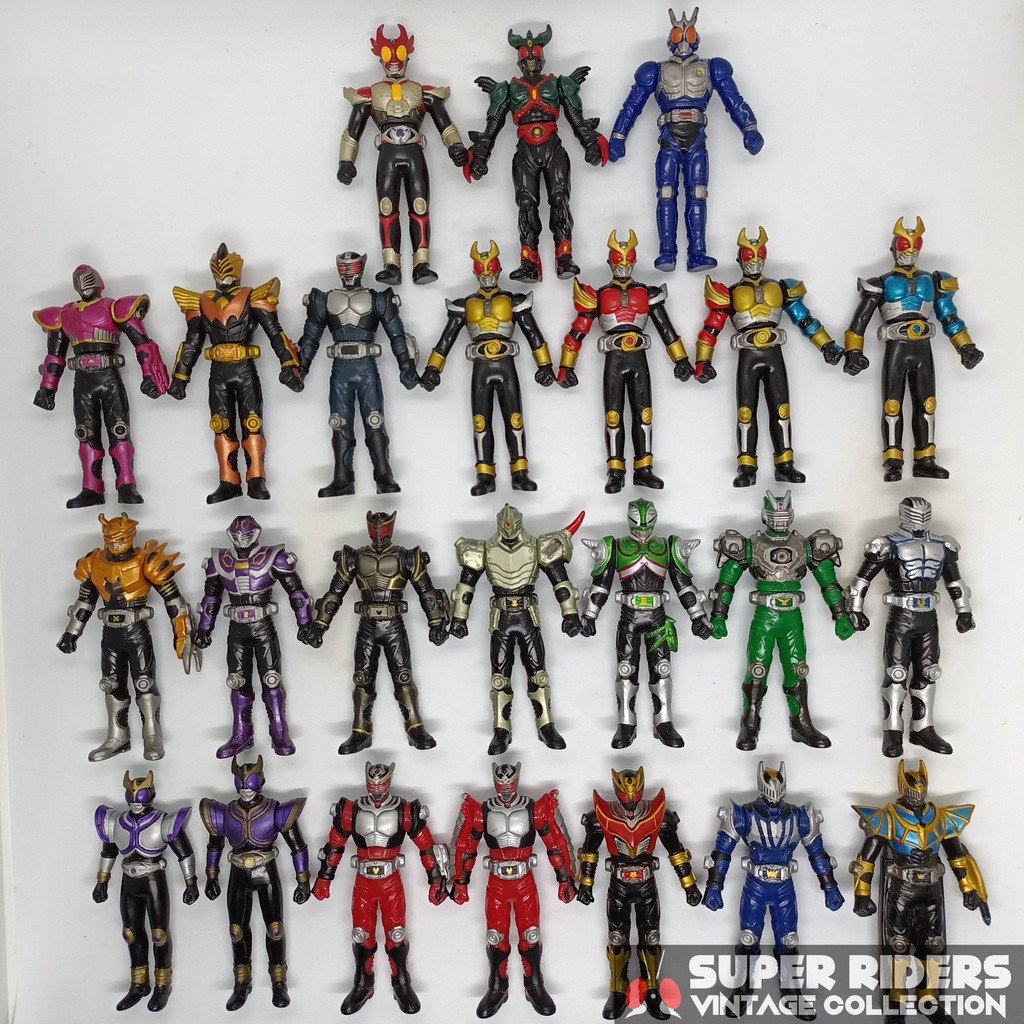 Bandai Play Hero Sofubi Kamen Rider Kuuga/Ryuki/Agito, Hobbies & Toys, Toys & Games on Carousell