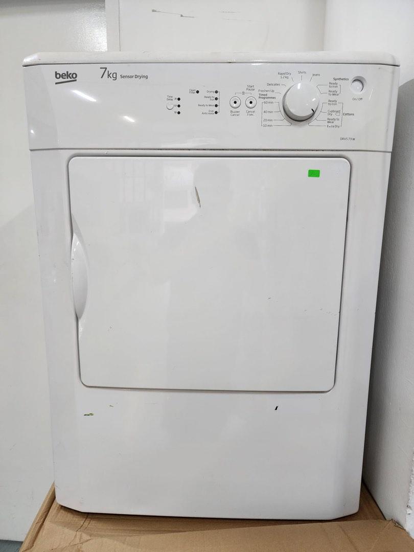 Beko 7kg Dryer DRVS73W, TV & Home Appliances, Washing Machines and ...