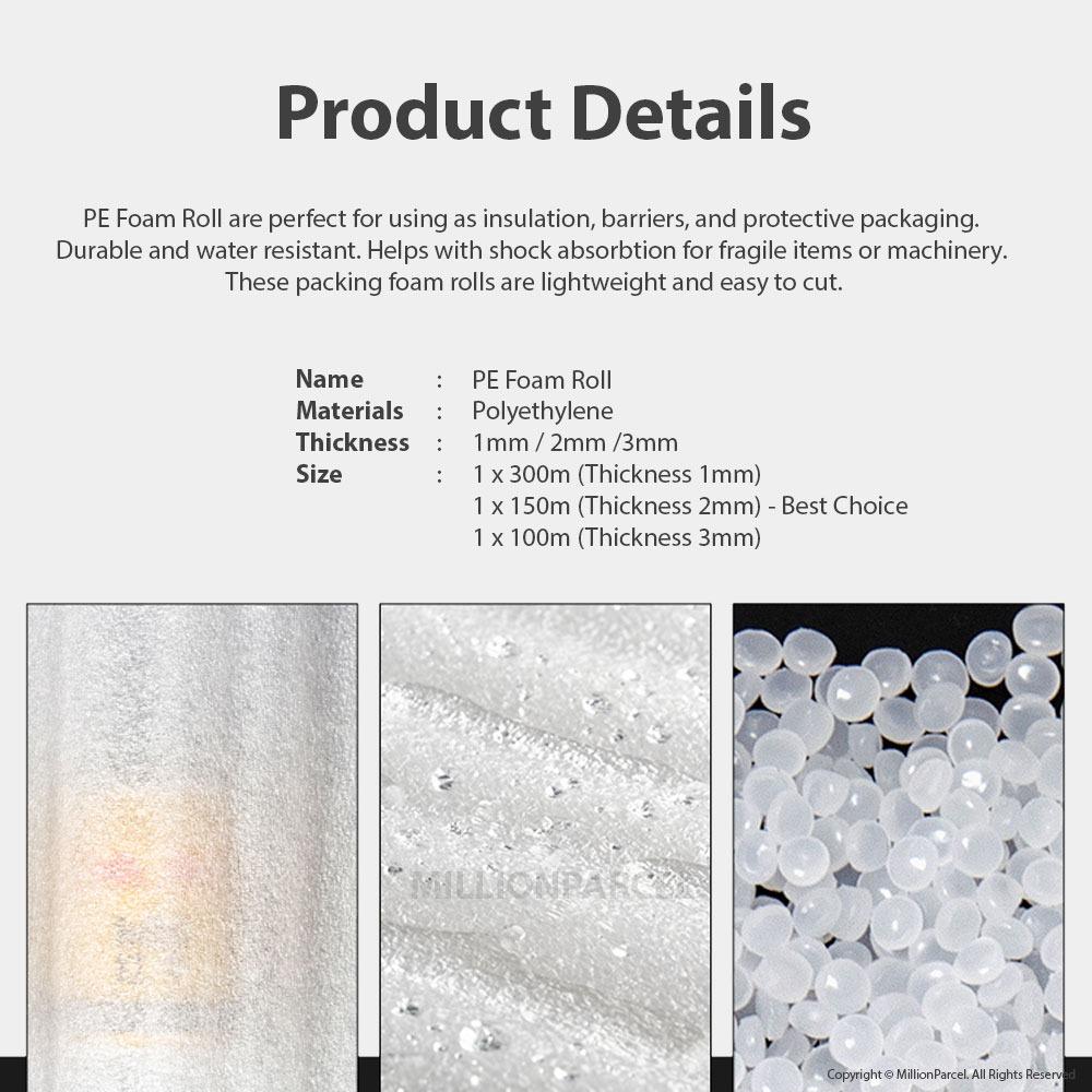 (Big Roll) EPE Foam Wrap | White PE Foam Roll | Polystyrene Foam ...