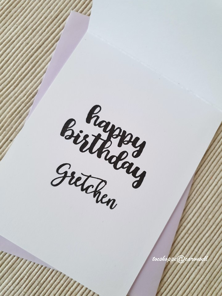 RESERVED Birthday Card, Hobbies & Toys, Stationery & Craft, Handmade ...
