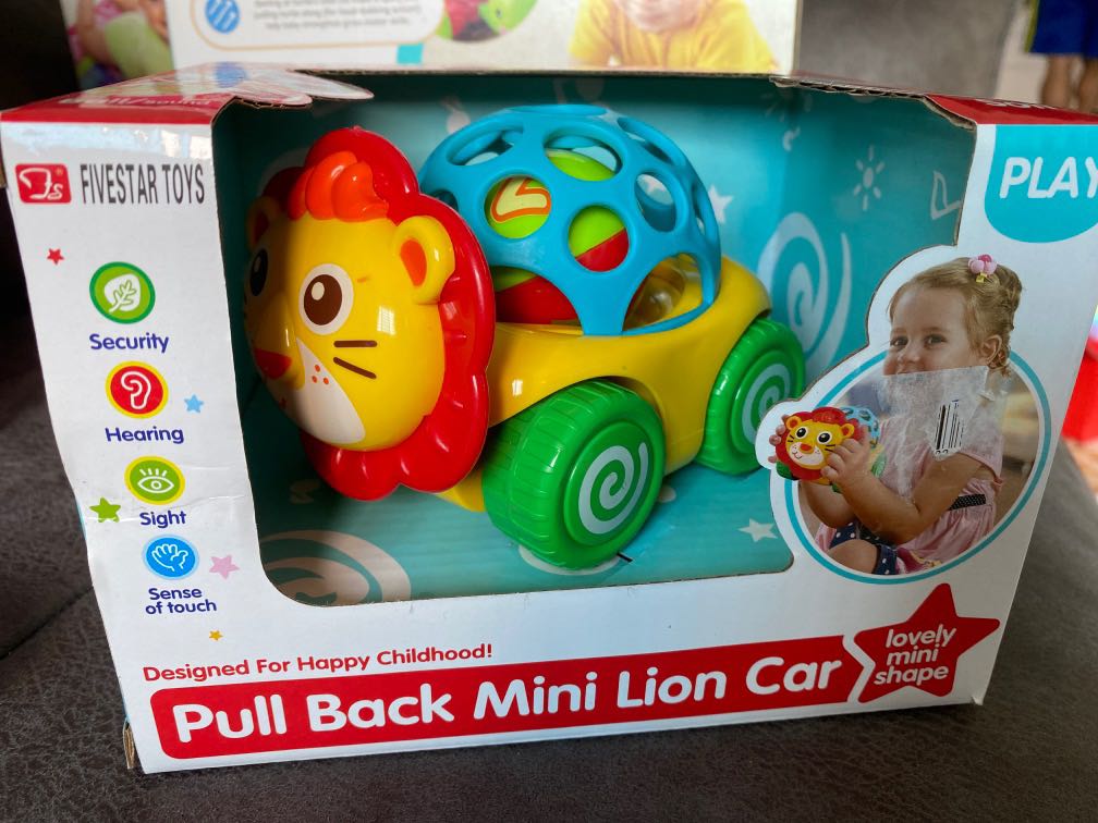 Brand new pull back mini lion car, Babies & Kids, Infant Playtime on ...