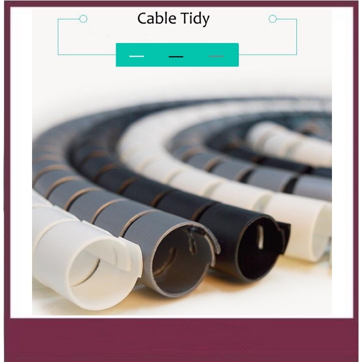 Cable Organiser Tool Kit [Spiral Cable Management Wrap] Cable Tidy ...