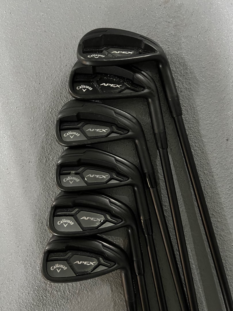 Callaway Apex black irons, Sports Equipment, Sports & Games, Golf on ...