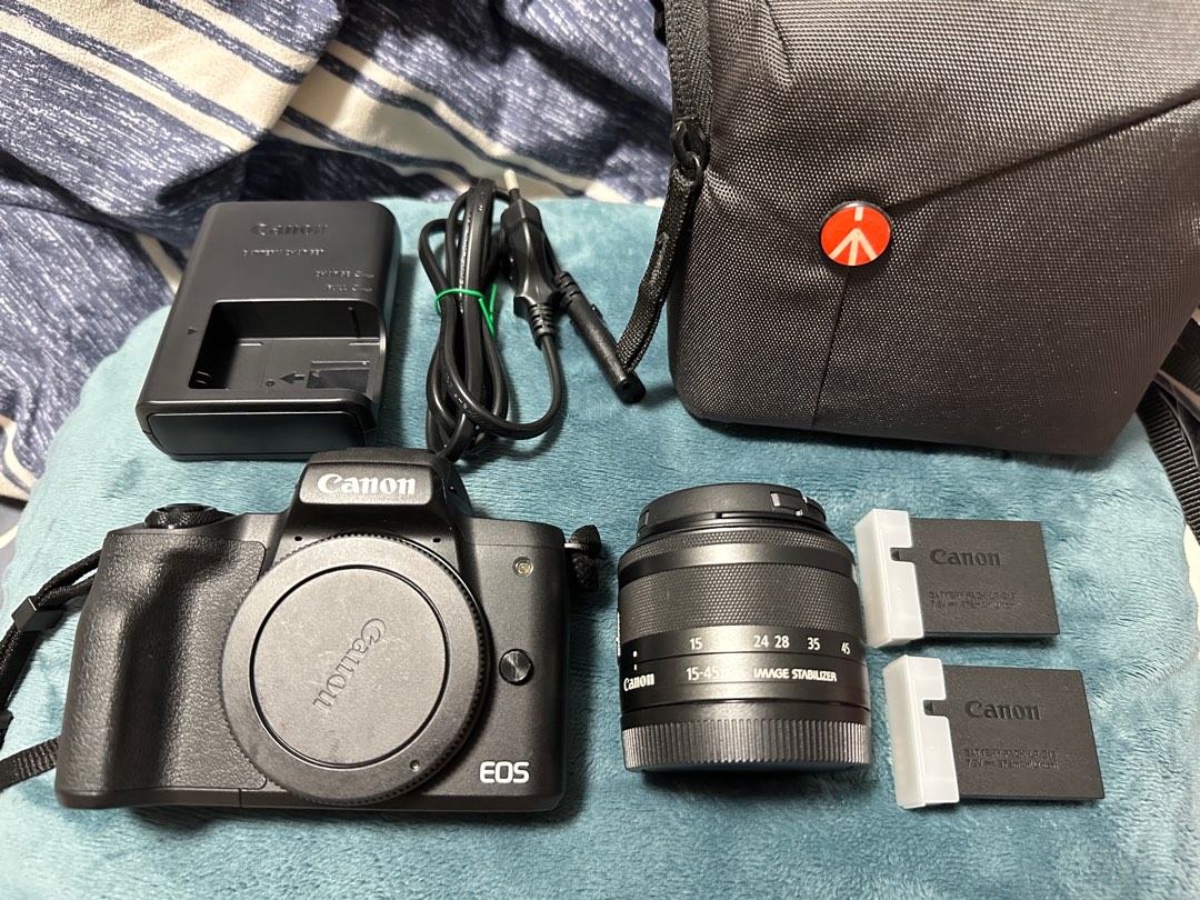 Canon EOS M50 EF-M15-45 IS STM Kit (Black), Photography, Cameras on ...