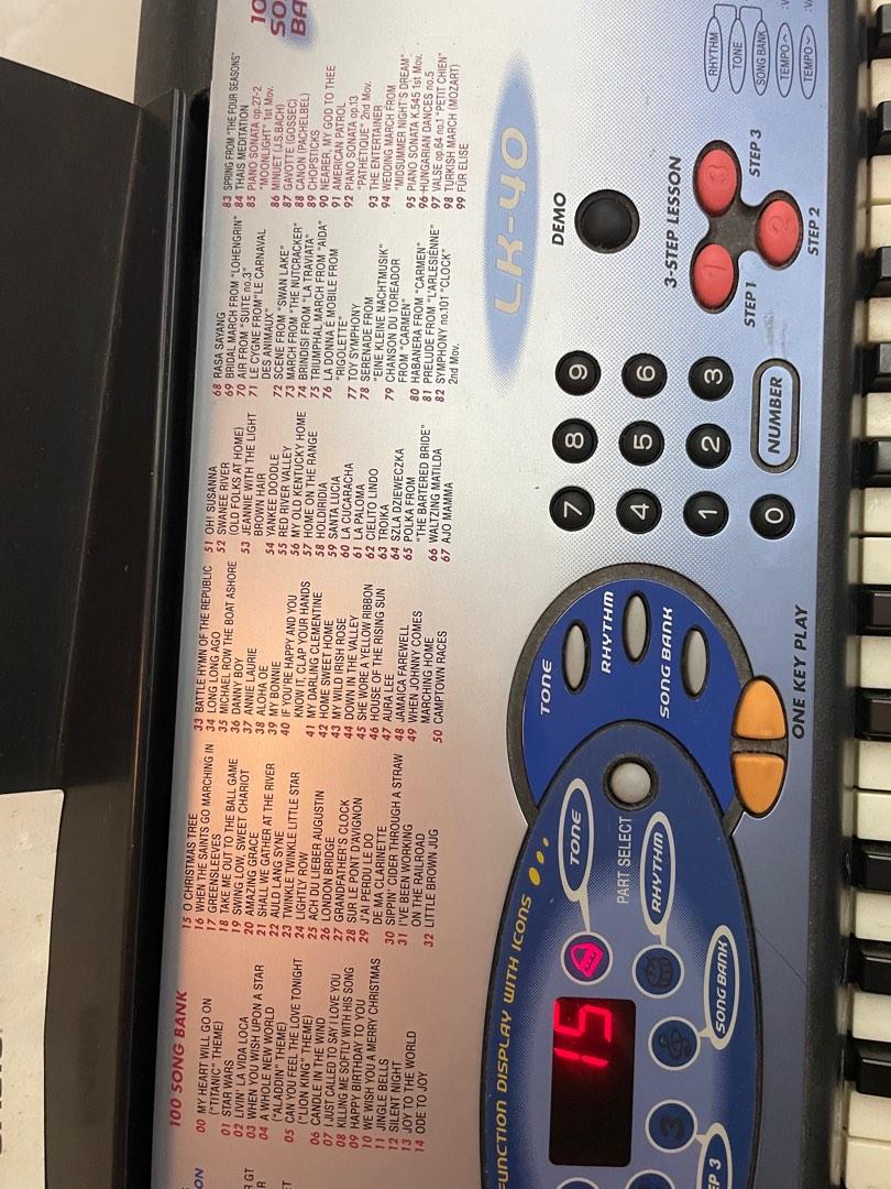 Casio LK 40-42 keyboard, Hobbies & Toys, Music & Media, Musical ...