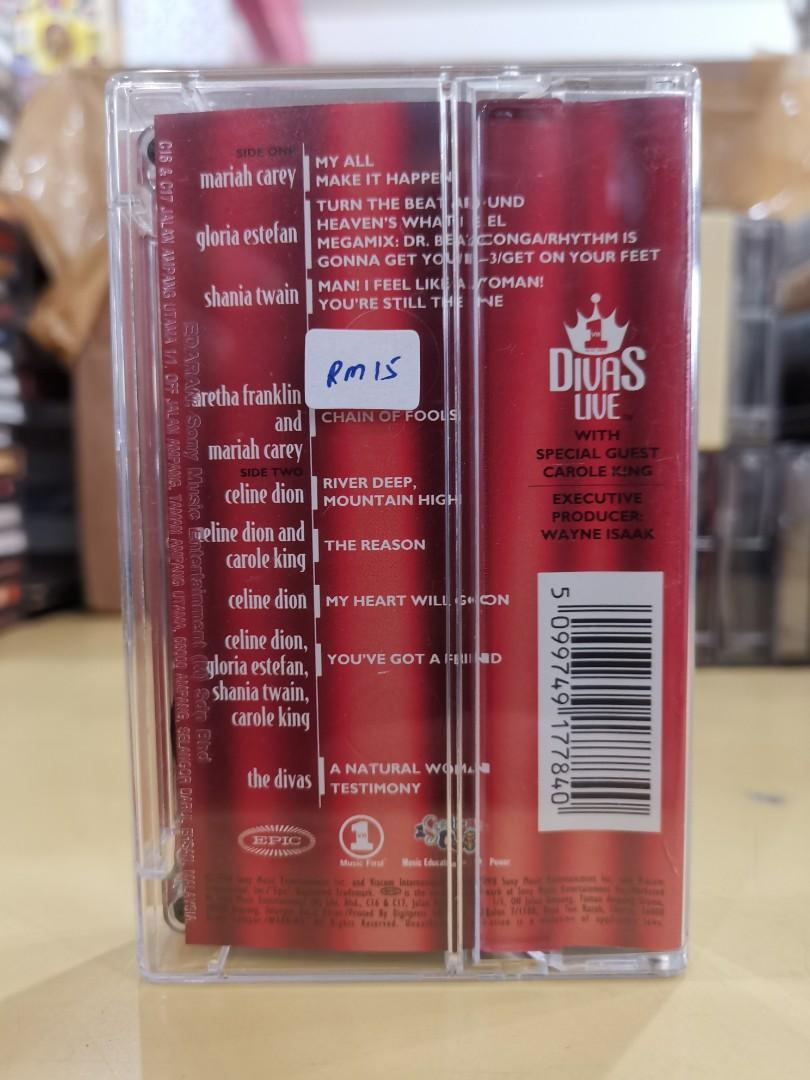 (Cassette) VH1 DIVAS LIVE Celine Dion Gloria Estefan Aretha Franklin ...