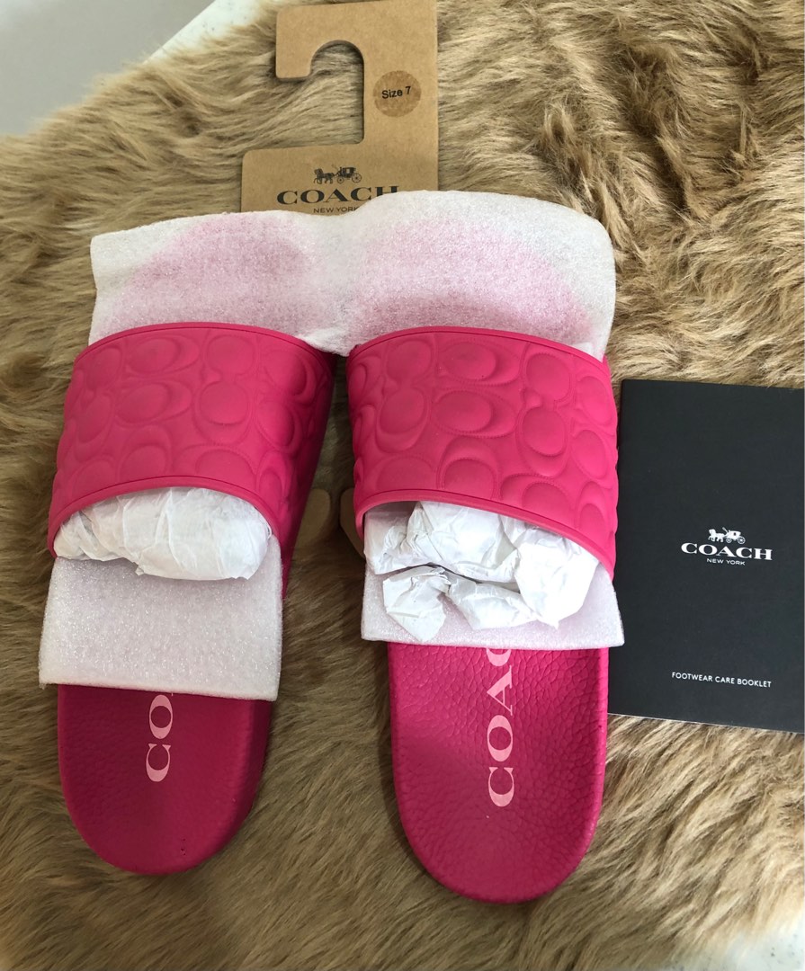 Coach slides original, Women's Fashion, Footwear, Slippers and slides ...