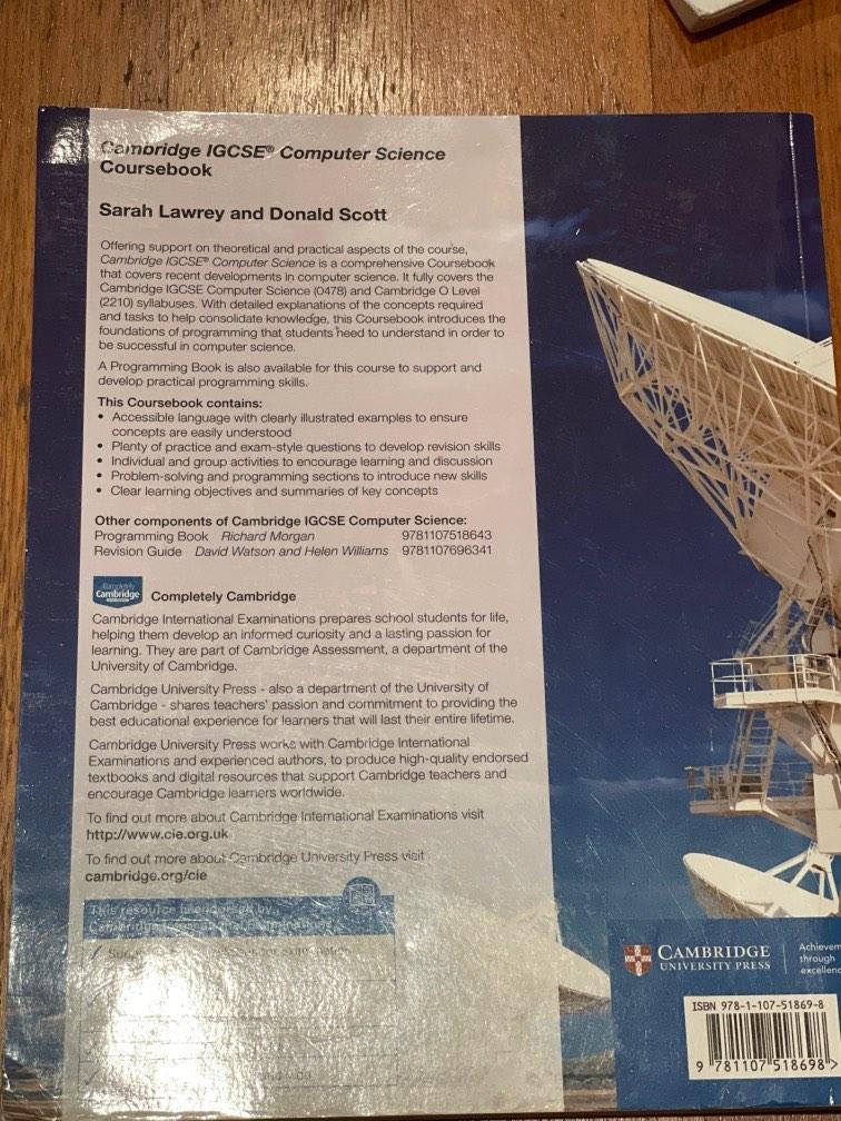 Computer Science Coursebook IGCSE (Year 10), Hobbies & Toys, Books ...