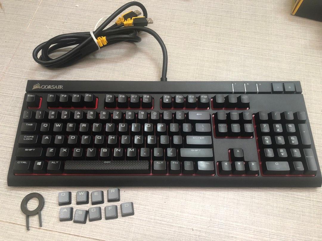 CHERRY MX Corsair Red Strafe Mechanical Gaming Keyboard, Computers ...
