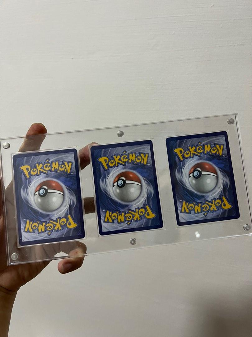 Crystal clear display acrylic trio pokemon card, Hobbies & Toys ...