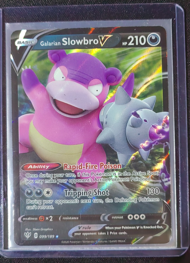 Darkness Ablaze - Galarian Slowbro V, Hobbies & Toys, Toys & Games on Carousell