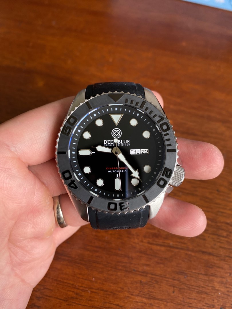 SALE! Deep Blue Diver Watch, Men's Fashion, Watches & Accessories ...