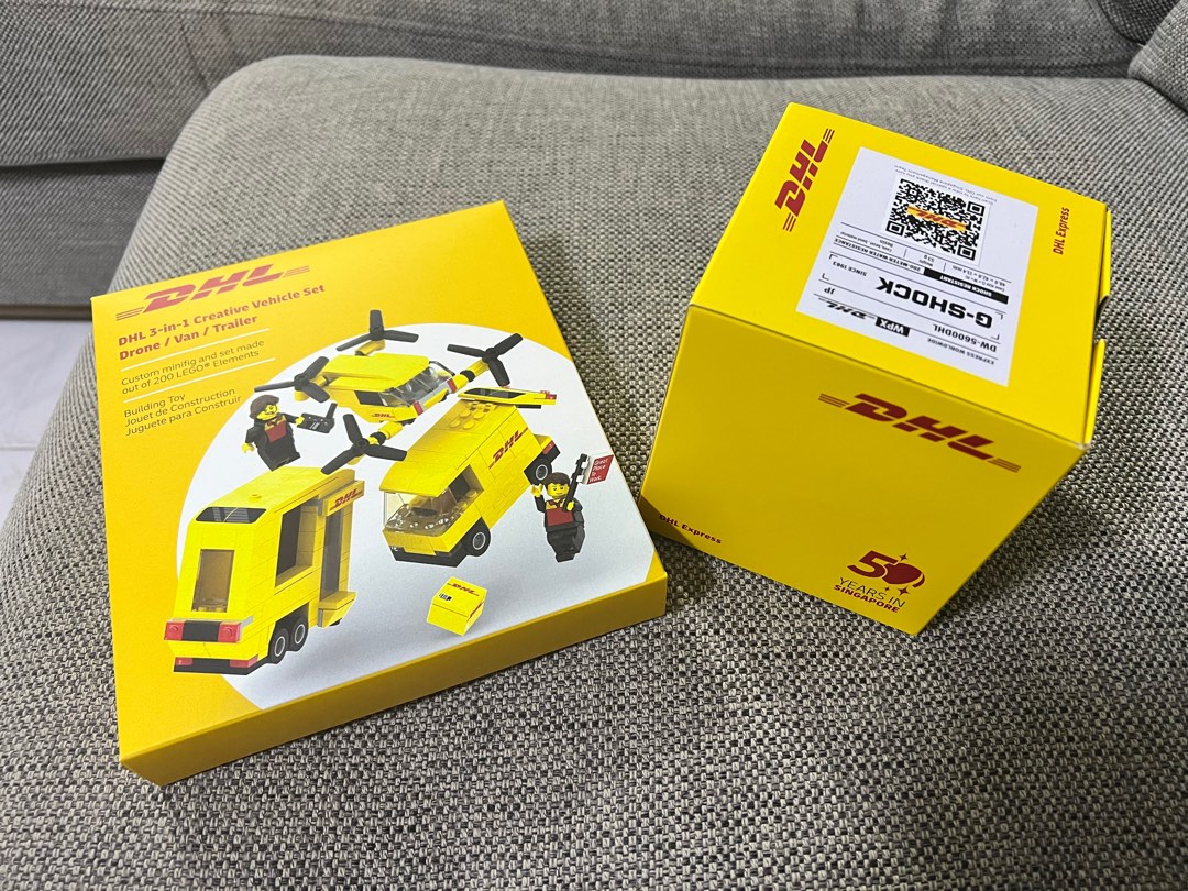 DHL 50th Anniversary Casio Watch + Lego Set, Hobbies & Toys ...