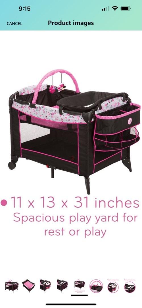 Disney Baby Minnie Mouse Sweet Wonder Playpen cum Cot with Carry Bag ...