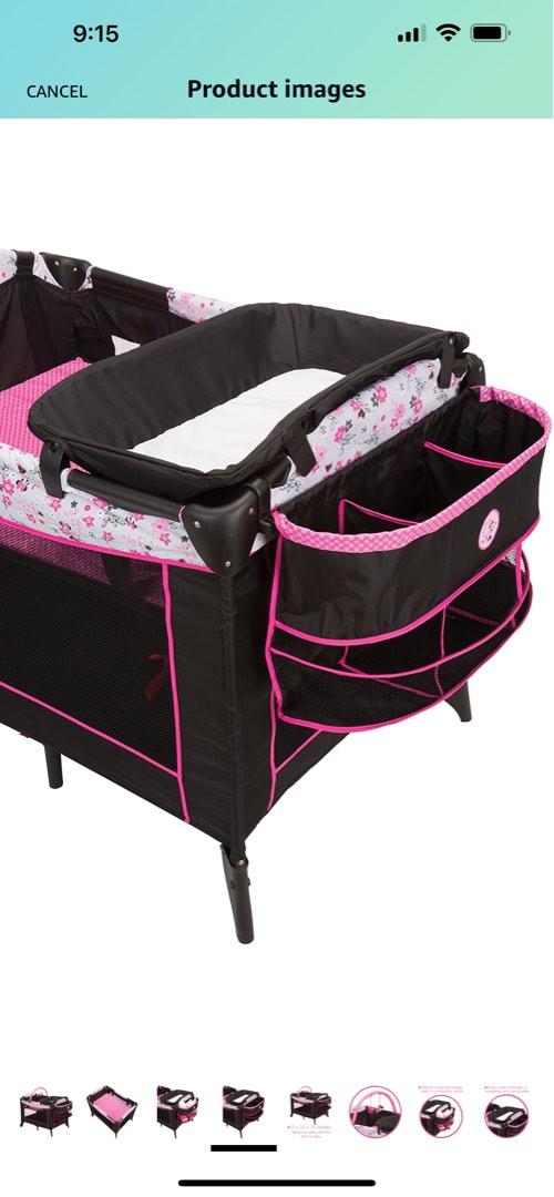 Disney Baby Minnie Mouse Sweet Wonder Playpen cum Cot with Carry Bag ...
