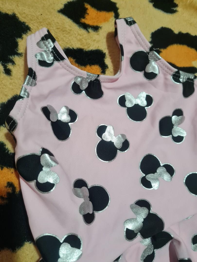 DISNEY BABY Pink Minnie Mouse One Piece with Outer Layered Skirt ...