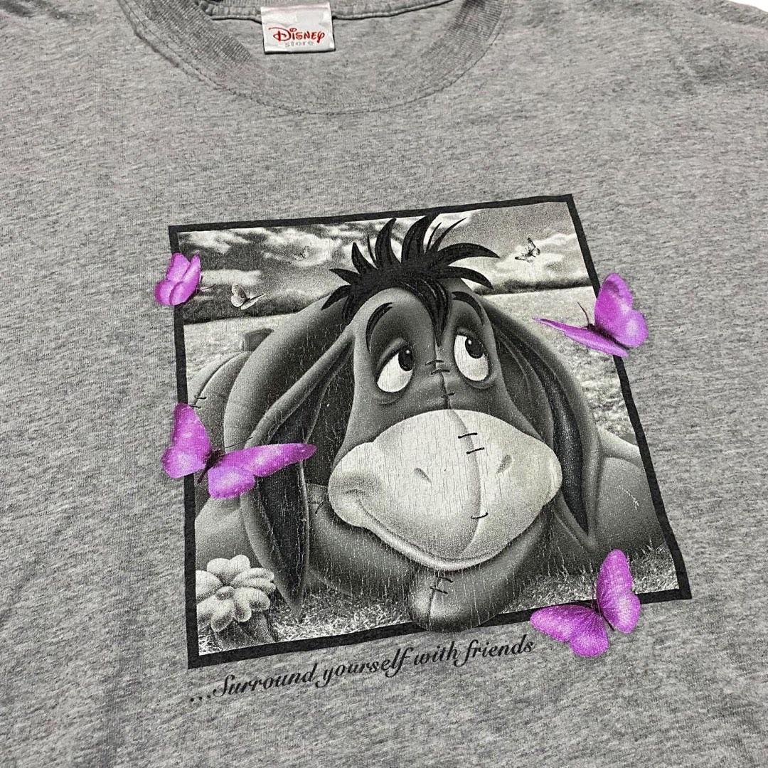 Disney store vintage pooh eeyore the donkey tee, Fesyen Pria, Pakaian ...