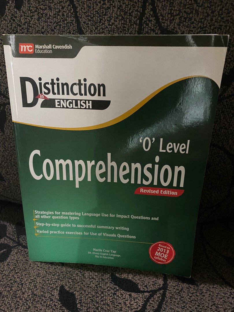 Distinction In English ‘O’ level Comprehension, Hobbies & Toys, Books ...