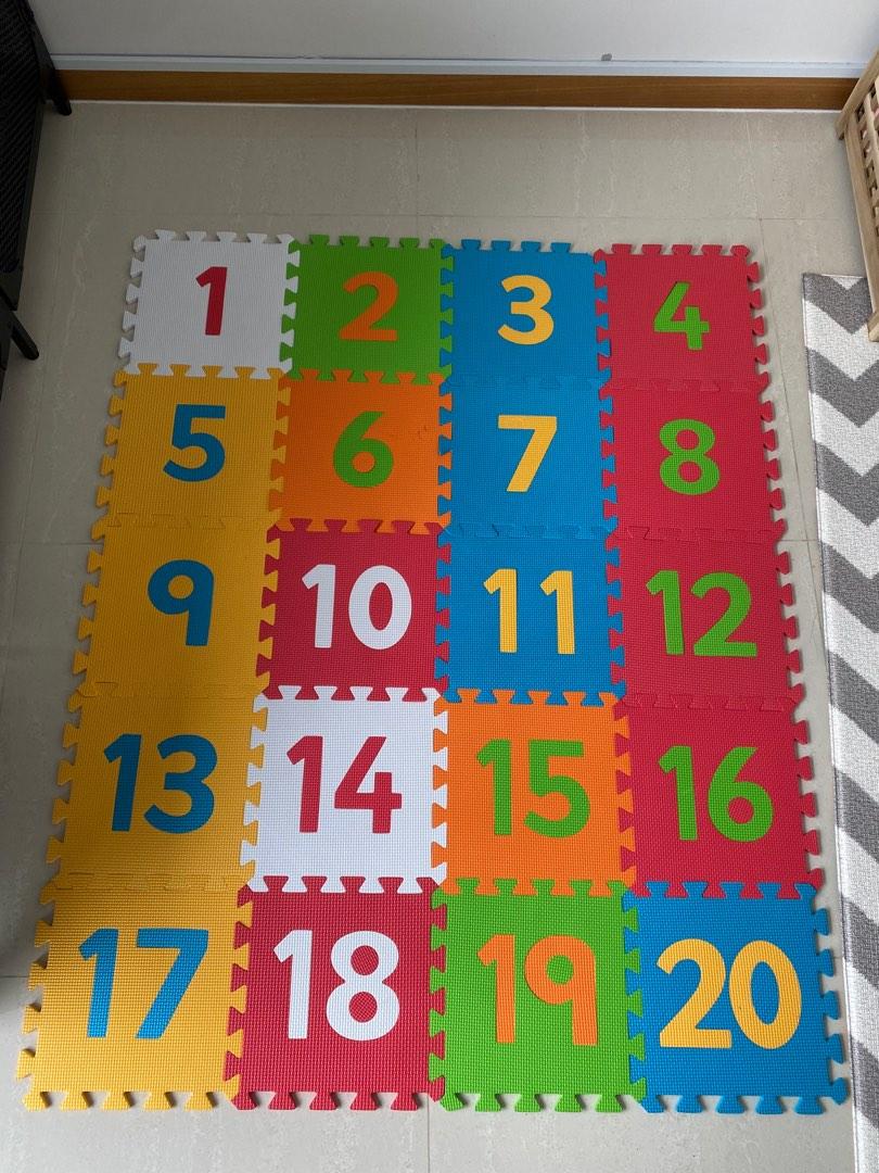 Early Learning Centre Number Foam Mats, Babies & Kids, Infant Playtime ...