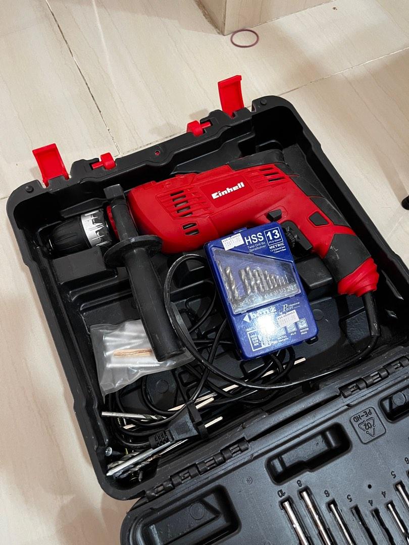 Einhell Impact Drill box (TC-ID1000 Kit), Furniture & Home Living, Home ...