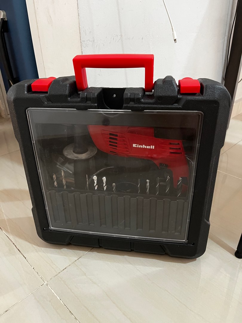 Einhell Impact Drill box (TC-ID1000 Kit), Furniture & Home Living, Home ...