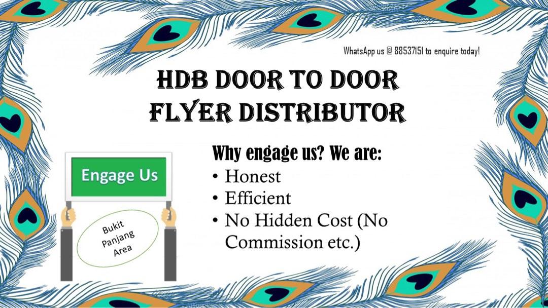 (Engage us) HDB Flyer Distributor, Business Services, Printing, Design ...