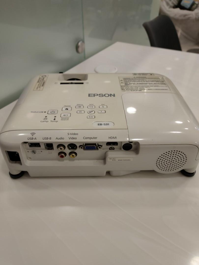 EPSON EB S31 PROJECTOR, TV & Home Appliances, TV & Entertainment ...