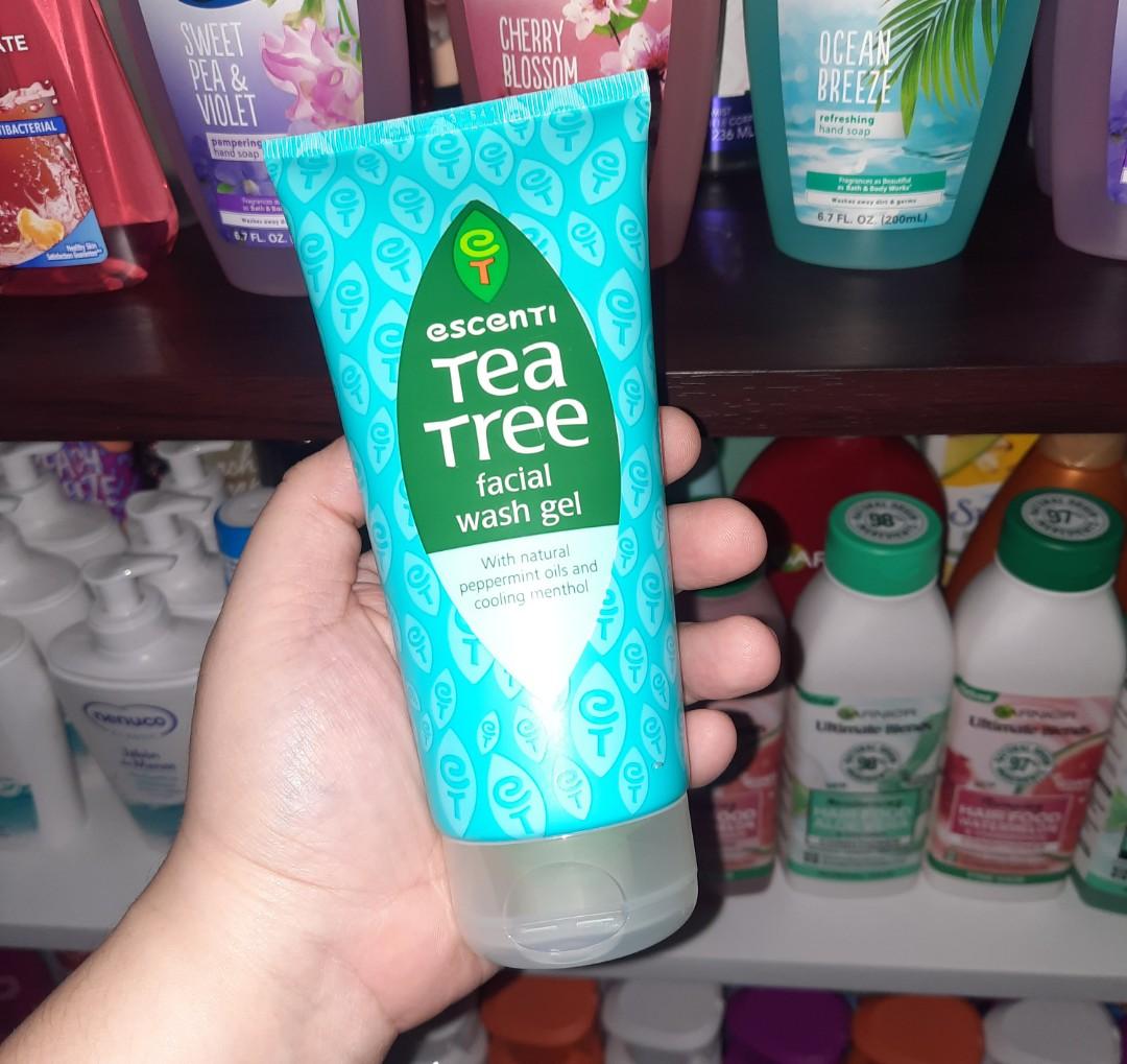 ESCENTI Tea Tree Facial Wash Gel 150ml (Made in England), Beauty ...