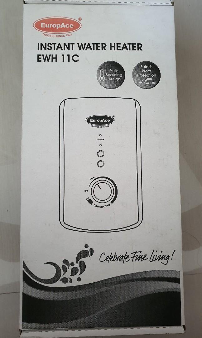 EuropAce instant water heater, TV & Home Appliances, Water Heater ...