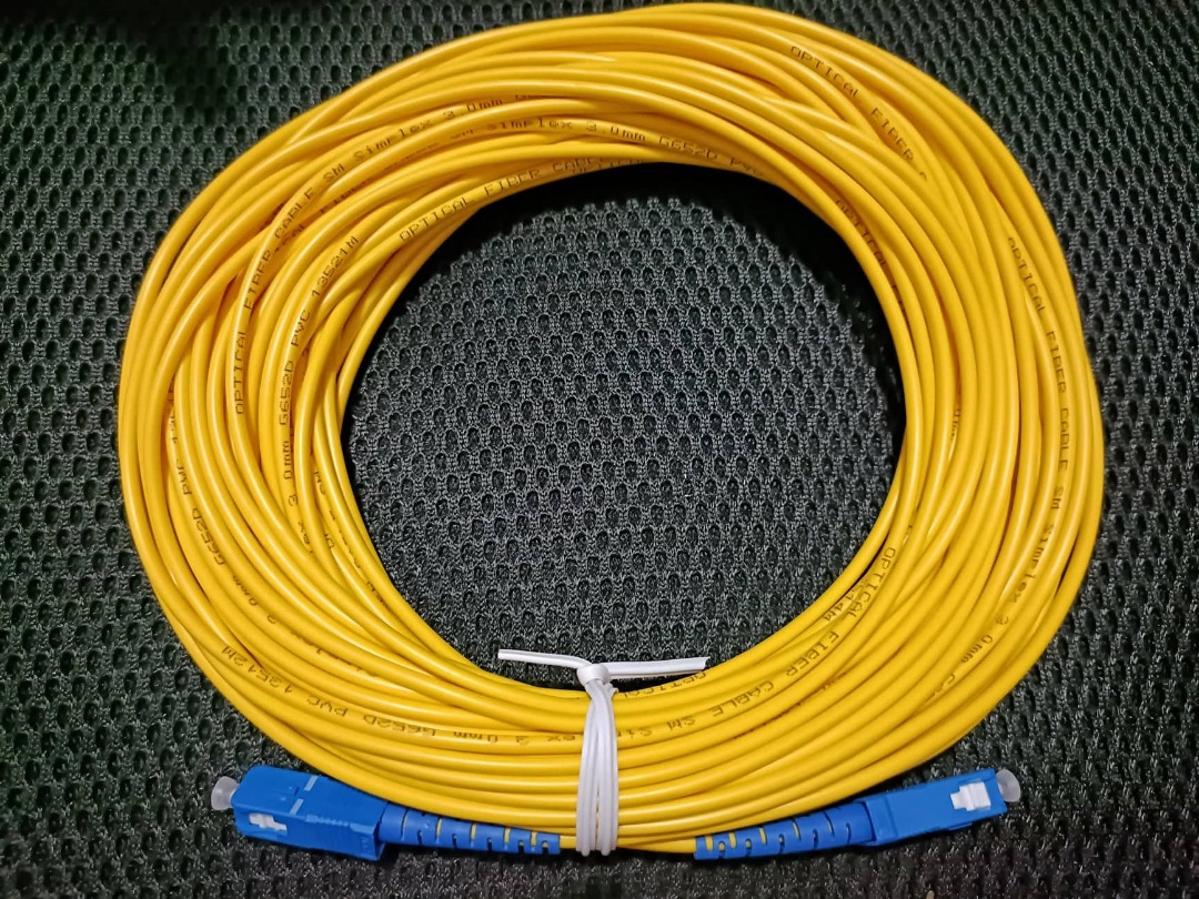 Fiber Optic Cable SC-SC UPC Yellow, Computers & Tech, Parts ...