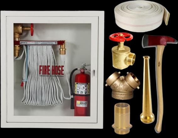 FIRE HOSE CABINET WITH ACCESSORIES, Commercial & Industrial, Industrial Equipment on Carousell