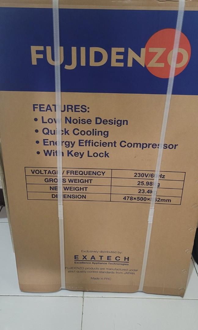 Fujidenzo Personal Ref with Lock, TV & Home Appliances, Kitchen ...