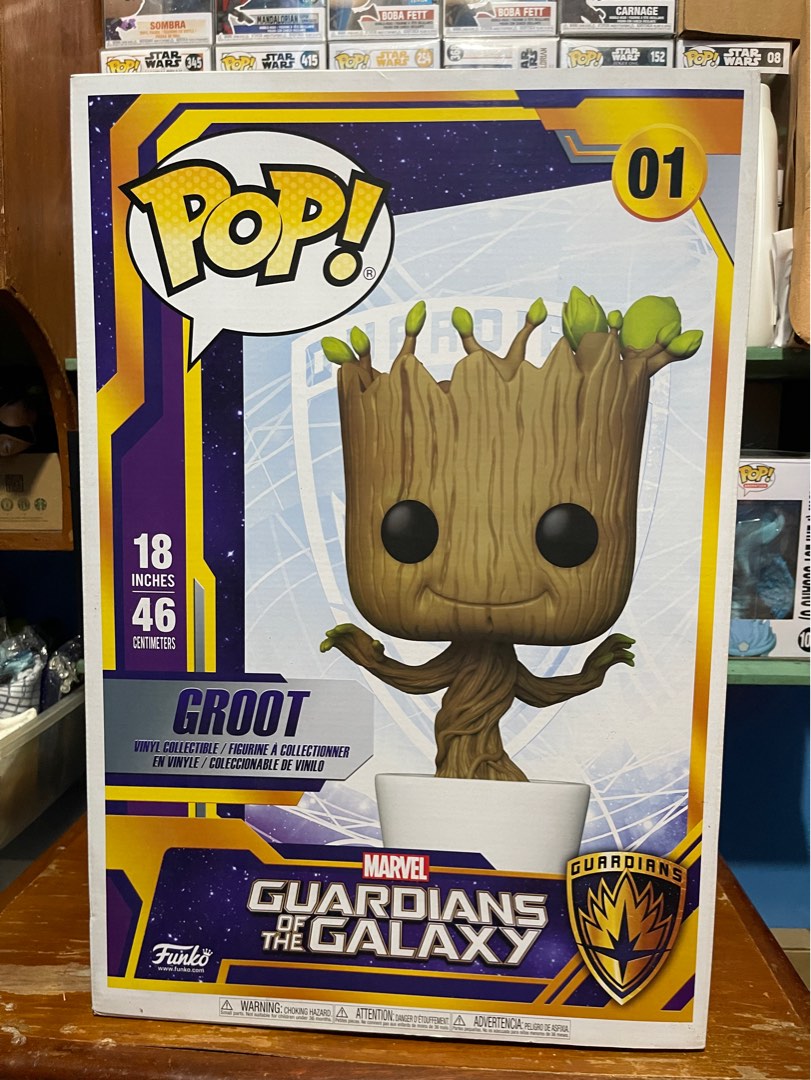 Funko Pop Groot Jumbo 18" Guardians of the Galaxy, Hobbies & Toys, Toys ...