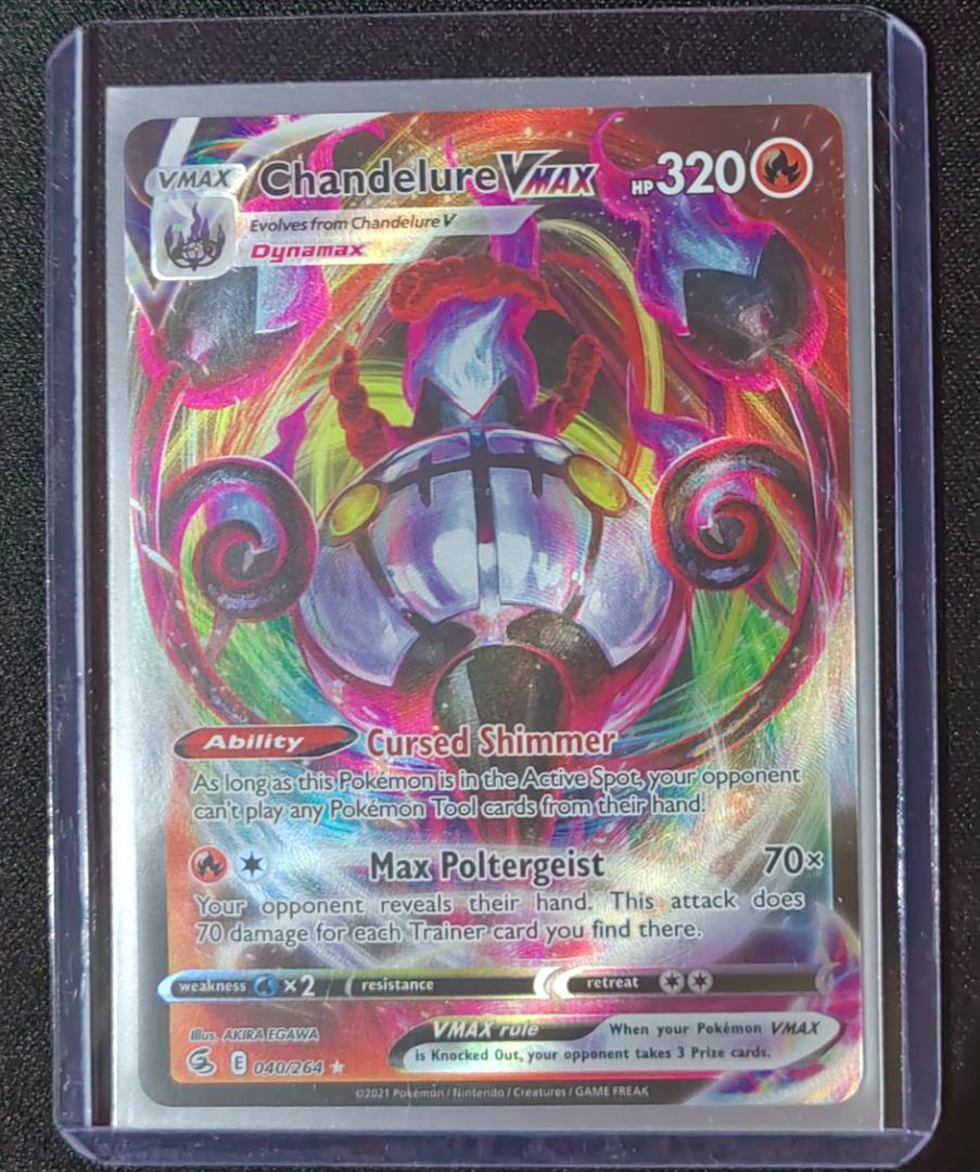 Fusion Strike - Chandelure VMAX, Hobbies & Toys, Toys & Games on Carousell