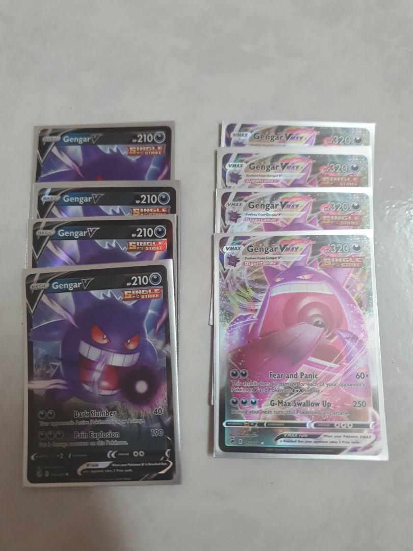 Gengar/mew Vmax deck and Dark Pokemon V /Vmax, Hobbies & Toys, Toys ...